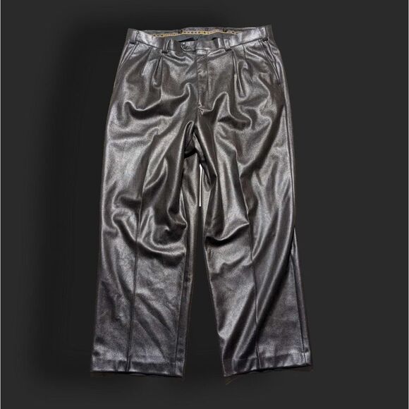 mecca | Jeans | Mecca Grunge Baggy Black Shiny Rave Like Pants 4x3 ...